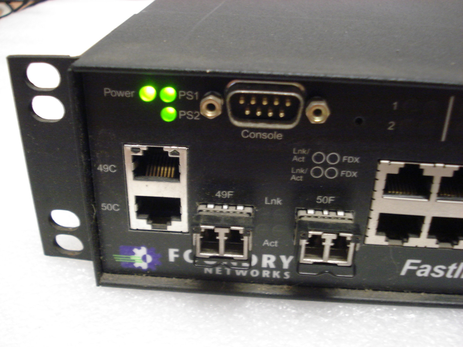 FOUNDRY FES4802 48-Ports FastIron Edge 4802 w/ Two GBIC Trasceiver ...