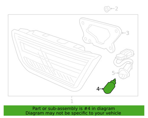( 1 ) GENUINE HYUNDAI/KIA 1864318004N Bulb-Turn Signal, Brake Lamp ...