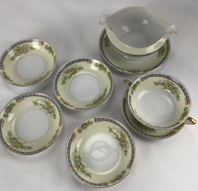 Meito China Patterns Green Absolutely Stunning Set Of 8 Hand Painted