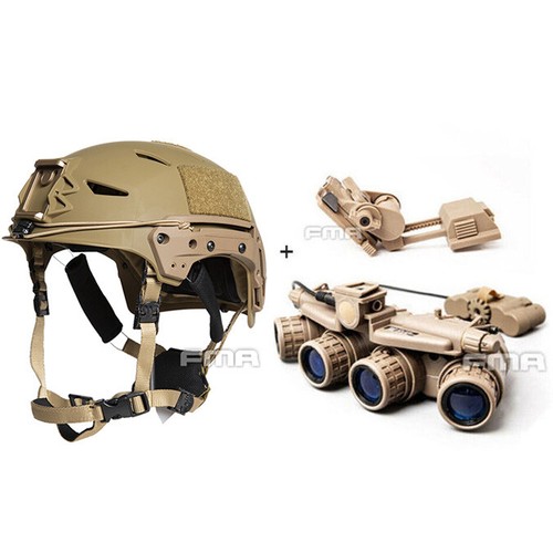 FMA Tactical MIC FTP BUMP Helmet +Dummy GPNVG 18 +Plastic L4G24 NVG ...