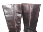 Vintage Naturalizer Boot Size 9 N Brown Leather 2+" Heel Round Toe Knee ...
