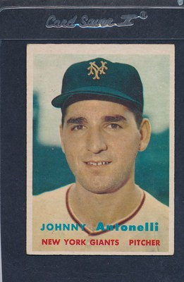 1957 Topps #105 Johnny Antonelli Giants EX 57T105-111215-4 | eBay