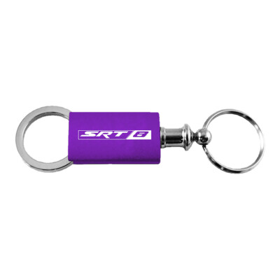Dodge SRT-8 Keychain & Keyring - Purple Valet Aluminum Key Fob Key ...