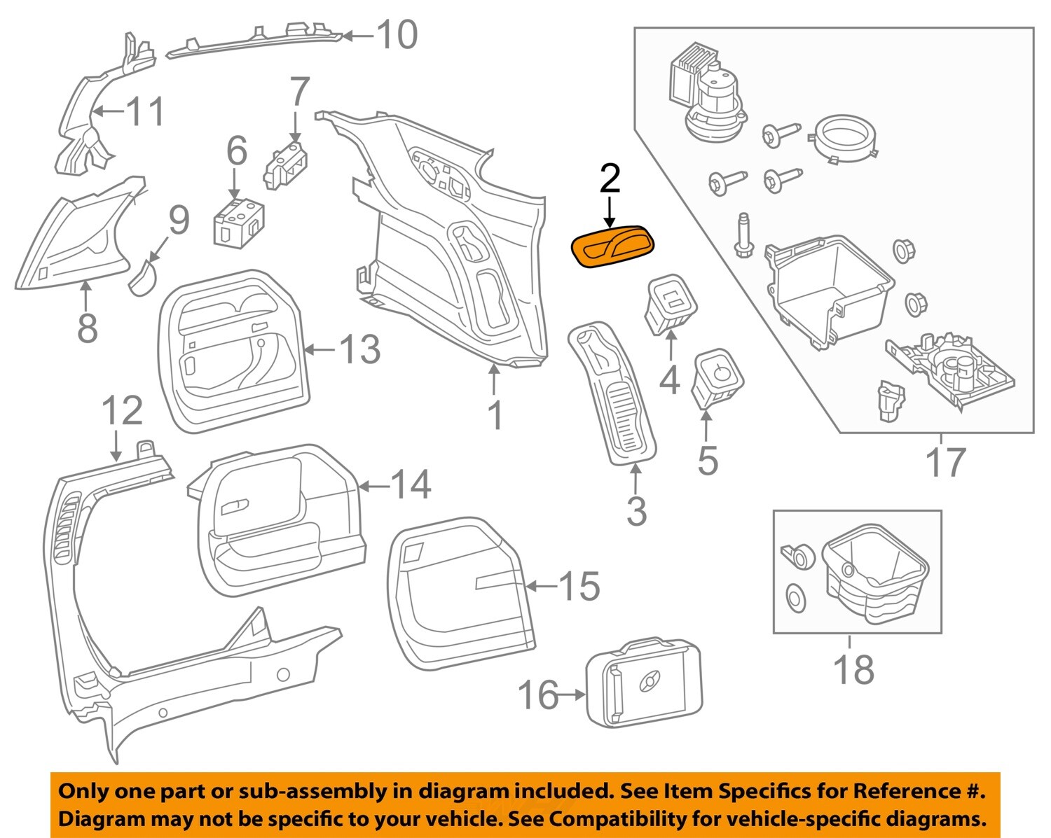 CHRYSLER OEM 17-22 Pacifica,Voyager Side Panel Interior Trim-Bolster ...
