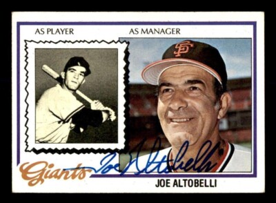 1978 Topps Baseball #256 Joe Altobelli Signed Autograph (No COA) | eBay