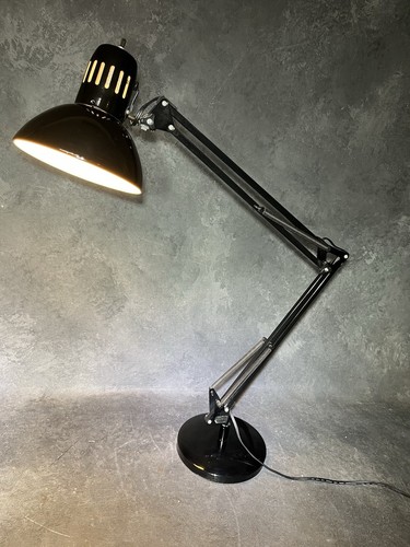 Vintage Drafting Lamp Mid Century Articulating Desk Table Black Light W ...