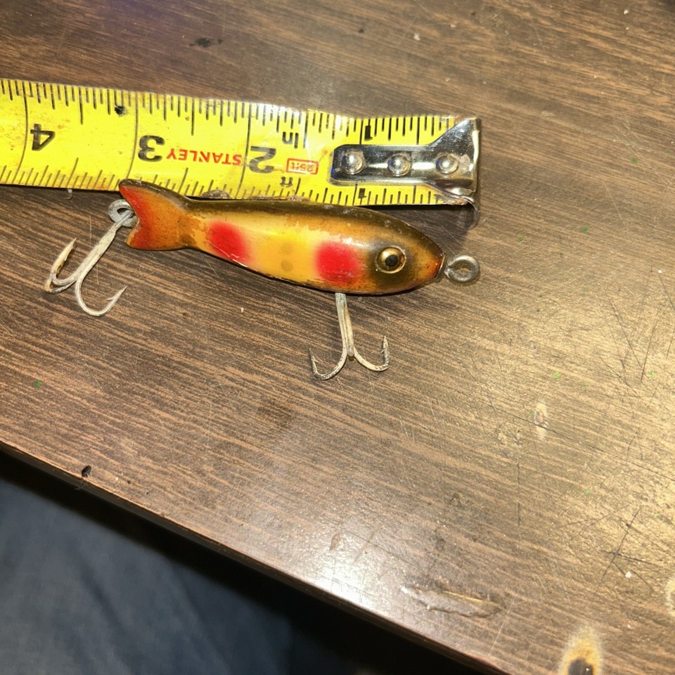 Vintage Fishing Lure Shakespeare Midget Sea Witch 2 3/4" Wood Fishing ...