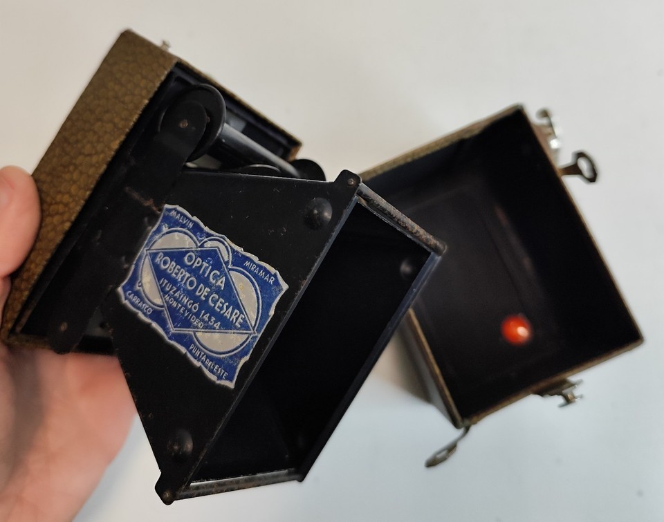 RARE US BOX CAMERA ART DECO BROWN EASTMAN KODAK BROWNIE BEAU DOUBLET ...
