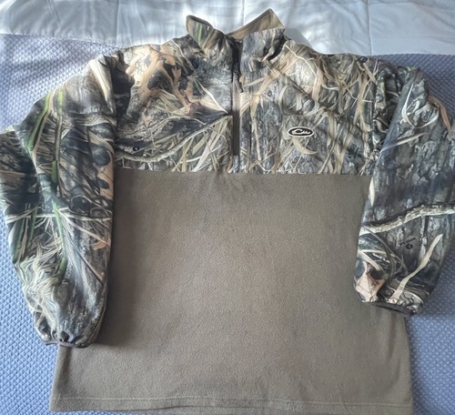 Drake Waterfowl Jacket Mens XL Brown Fleece Zip Camouflage Hunting | eBay