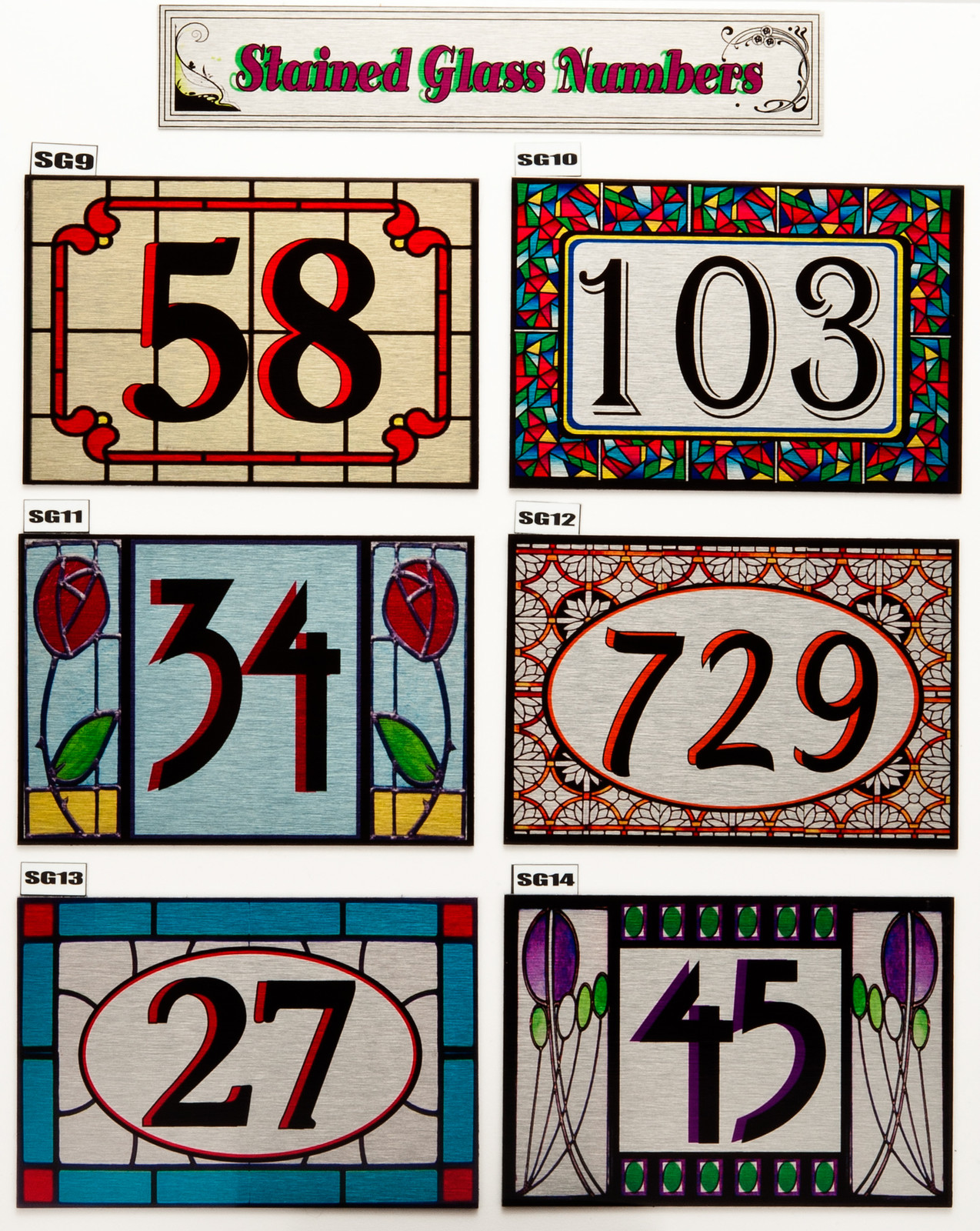 Rennie mackintosh Personalised Plaque Name Plate Door Number Nameplate ...