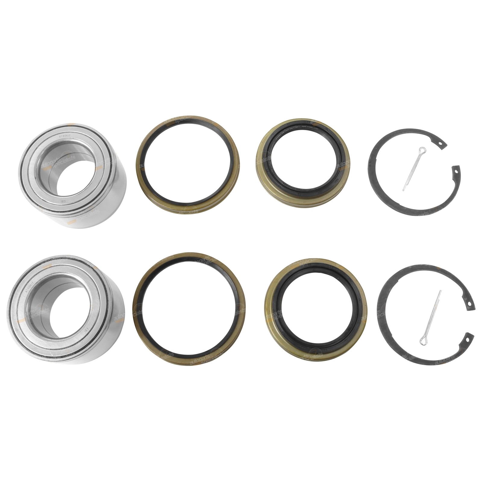 2 Front Wheel Bearing Kits for Prado 90 95 Series KDJ90 KZJ95 RZJ95 ...