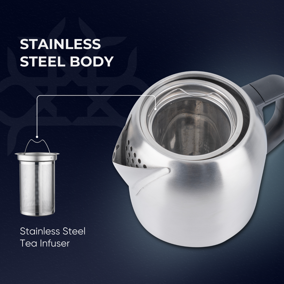 Ethniq TeaVibe Electric Turkish Tea Maker - Stainless Steel 120V | eBay