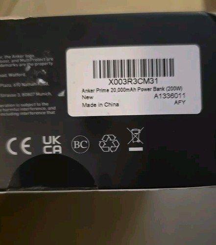 Anker Prime 20000mAh 200W USB-C Portable Power Bank - Black (A1336011 ...