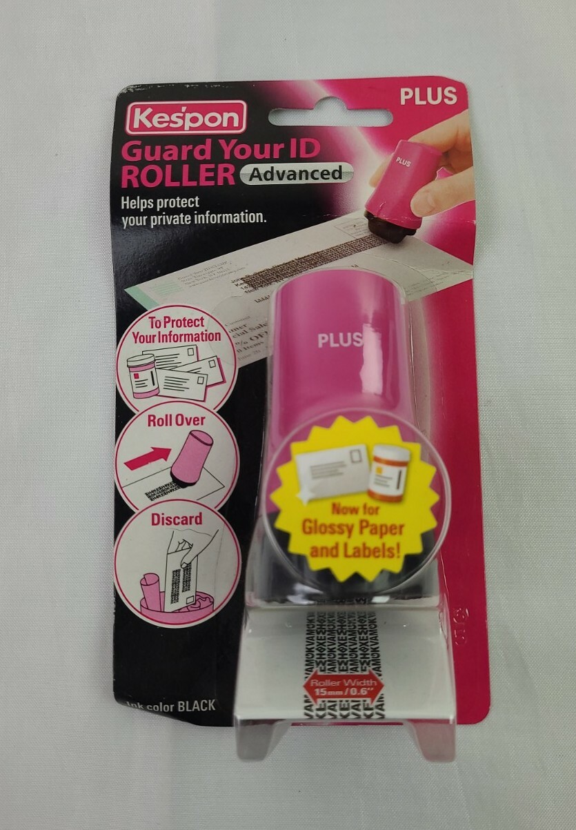 Kespon Guard Your ID Roller Stamp Pink 1ea 817371010367s596 for sale ...