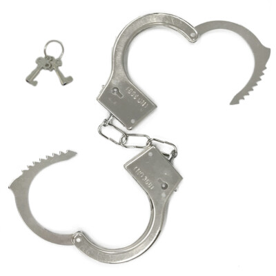 Novelty Toy Handcuffs With Key Police Sheriff Cowboy Kids Costume ...