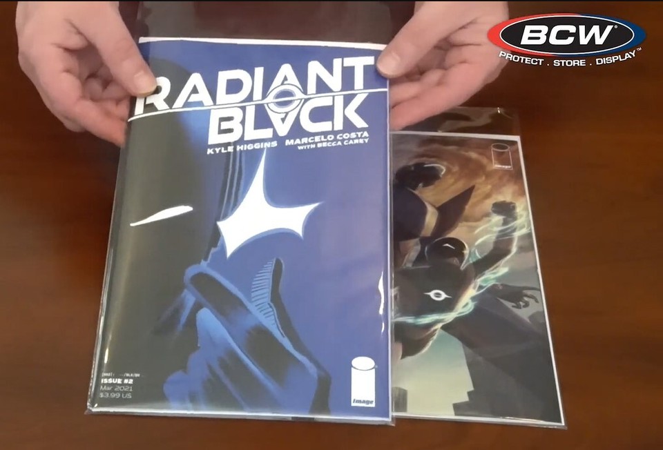 200 BCW THICK Magazine Protection Poly Bags Sleeve + Boards Safe Long ...