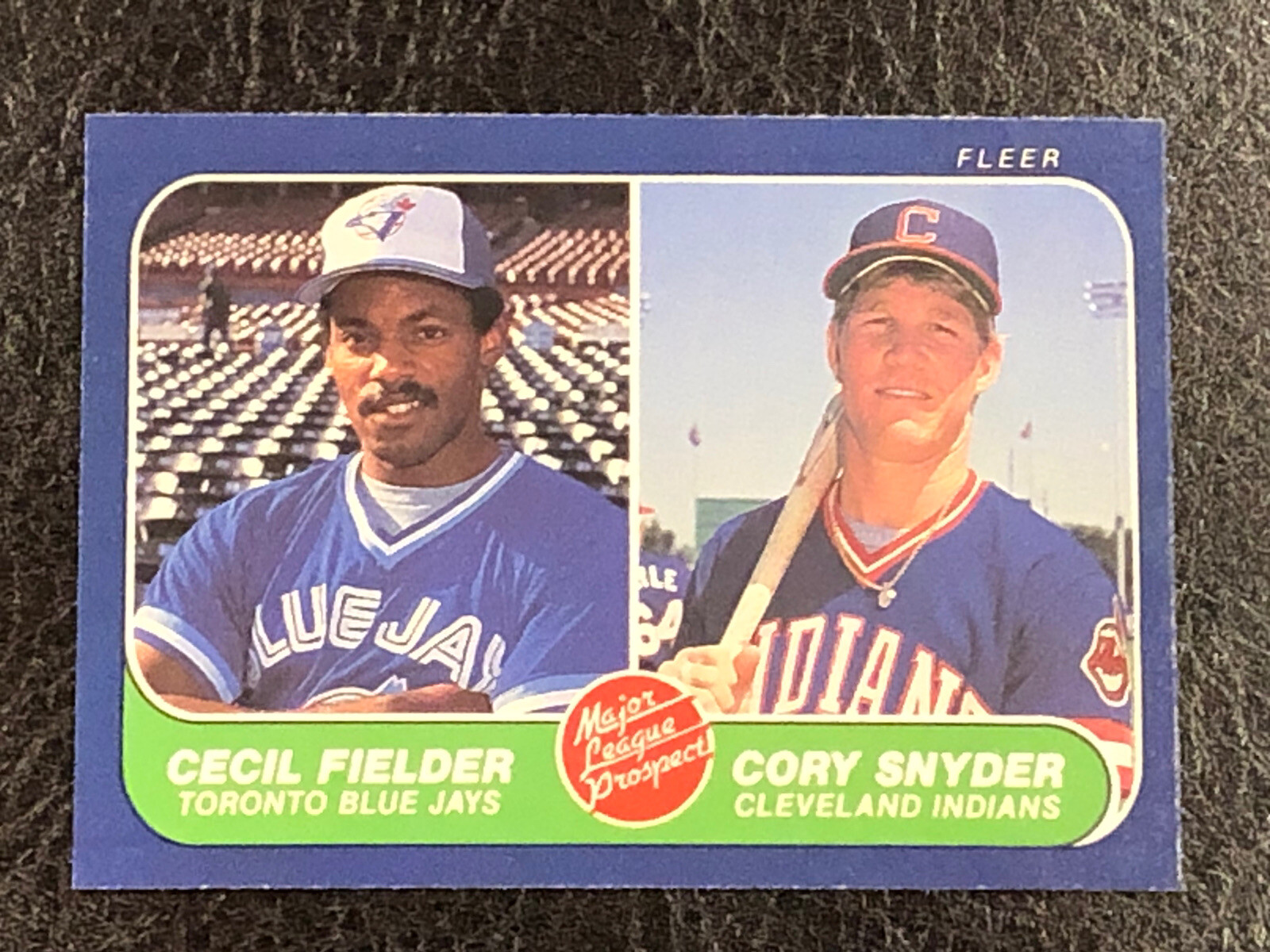 1986 Fleer Major League Prospects Cecil Fielder Card #653 NM-MT Rookie ...