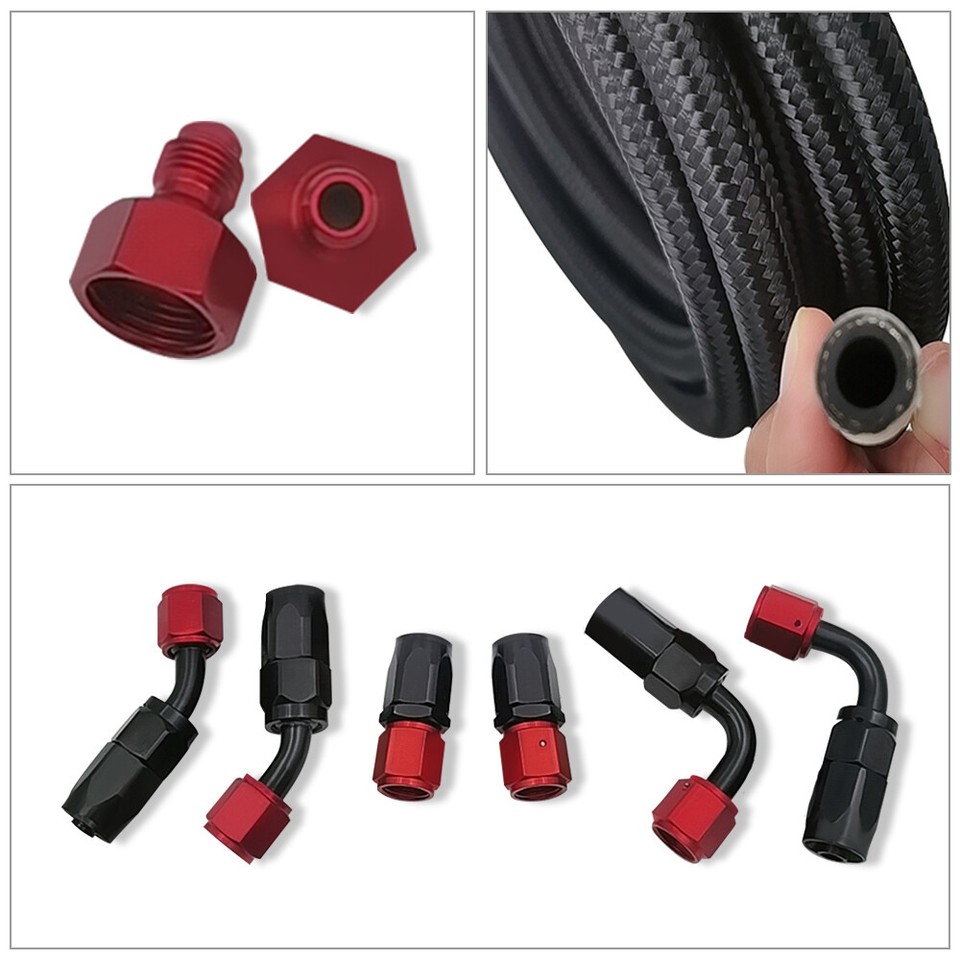 10-20 Gallon Black Aluminum Fuel Cell Tank+Cap+Level Sender+Fuel Line ...