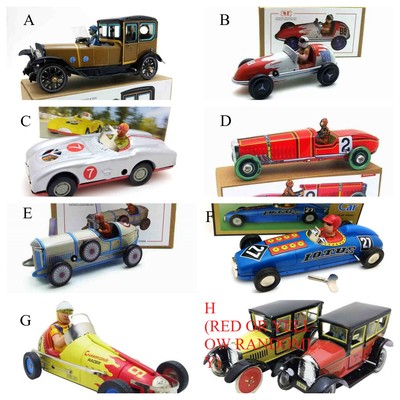 1 PC Vintage Toy Tin Car Model Win-Up Toy Veteran Car Collectible Model ...