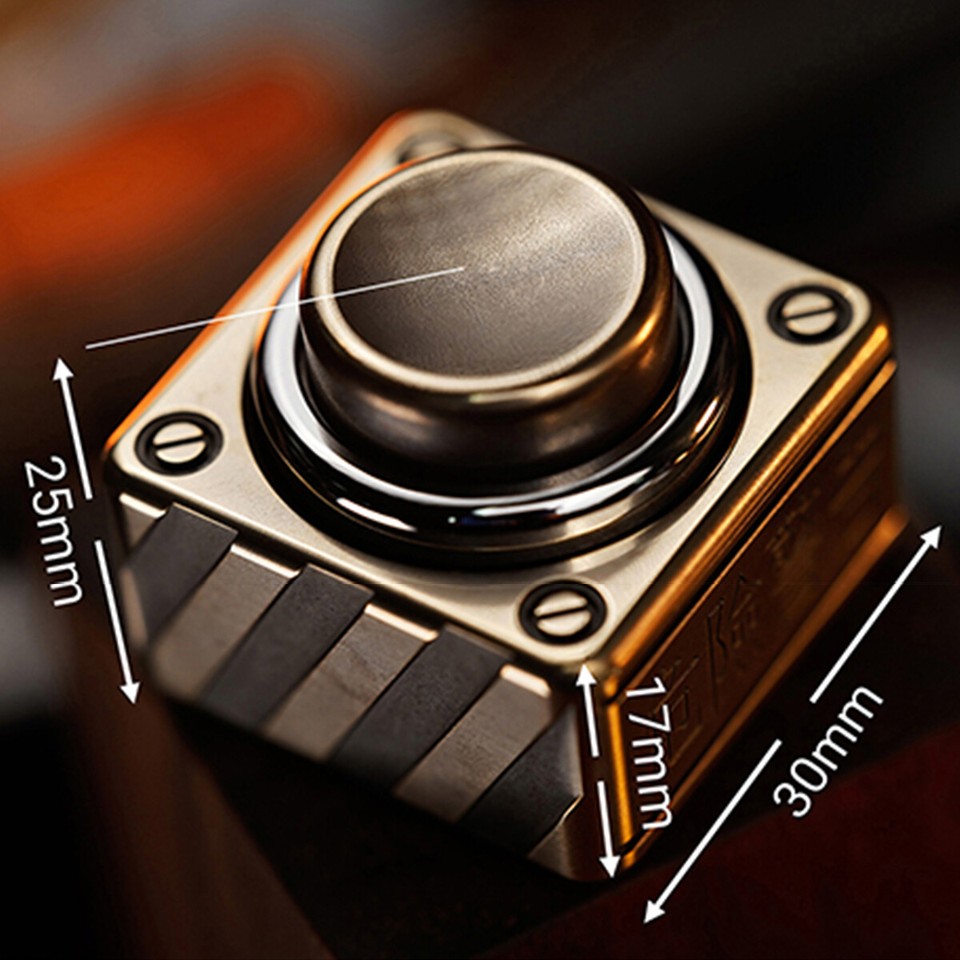 Fidget Spinner WANWU Gyro Metal Push Hand Spinner EDC Button ...