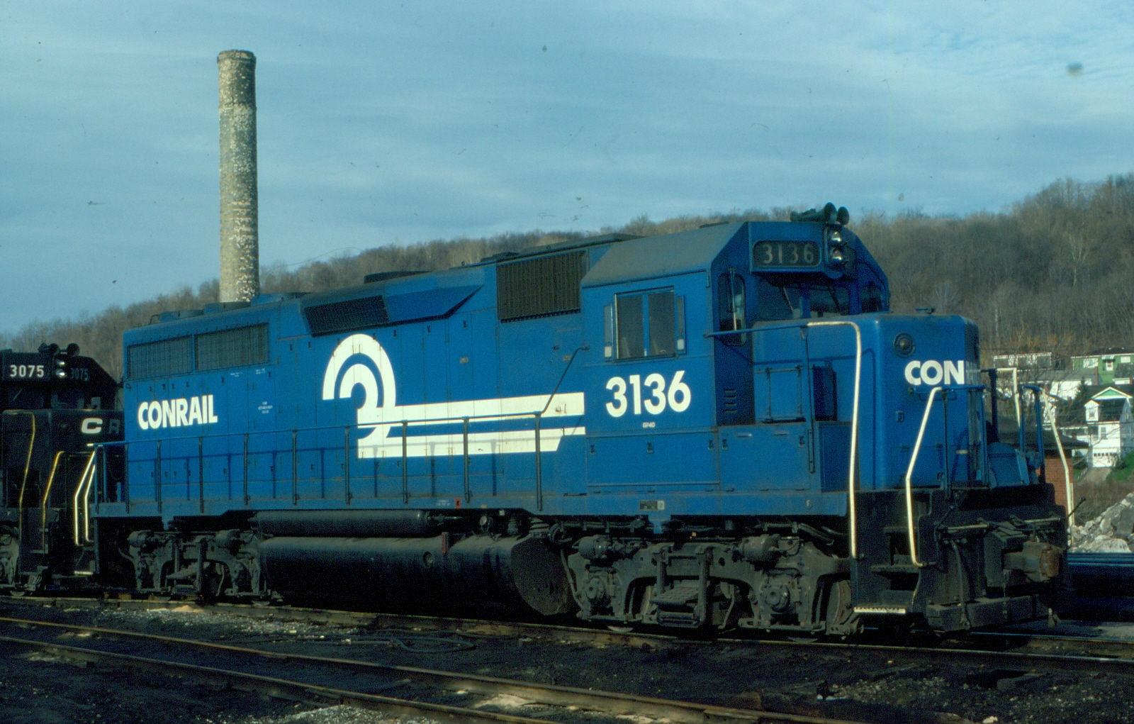 Original Railroad Slide: Conrail GP40 3136 (1978 view) | eBay