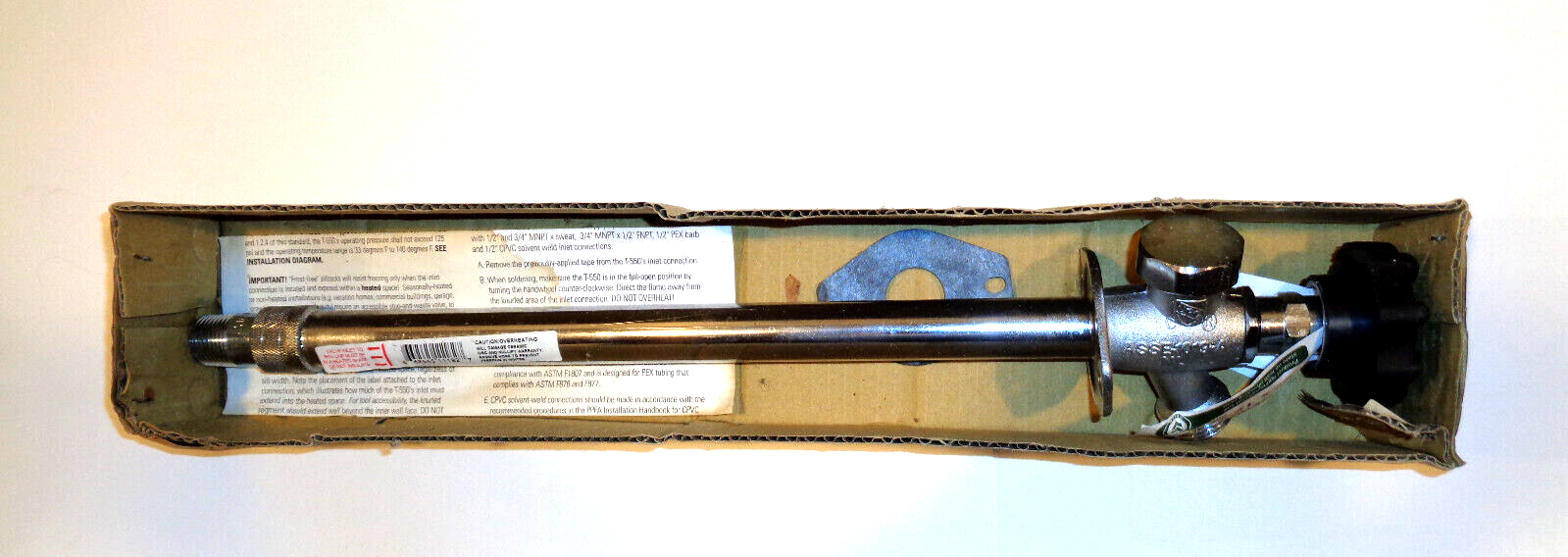 Legend Valve 108-155 1/2 X 12 T550 1/4 Turn Frost F for sale online | eBay