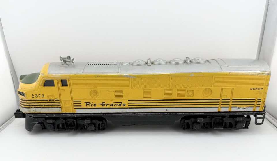 Vtg Lionel 2379 Rio Grande F3 A UNIT Diesel Locomotive w Box and ...
