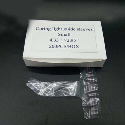 1000pcs Dental Disposable Curing Light Guide sleeves LED Light tip ...