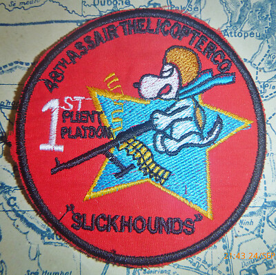 Snoopy Door Gunner Patch - 48th Helicopter - Slick Hounds - Vietnam War - 1290 | eBay