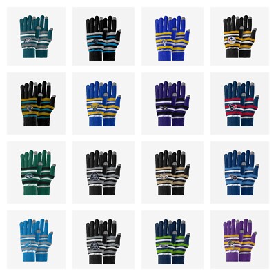 NFL Stripe Knit Gloves W/Texting Tips- Pick Your Team | eBay