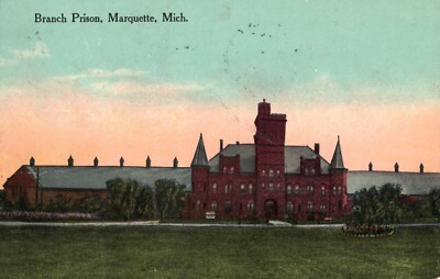 Branch Prison Building Marquette Michigan Vintage 1916 Postcard | eBay
