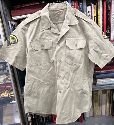 Vietnam era US Army Military Khaki Uniform Shirt Specialist 5 Spec-5 ...