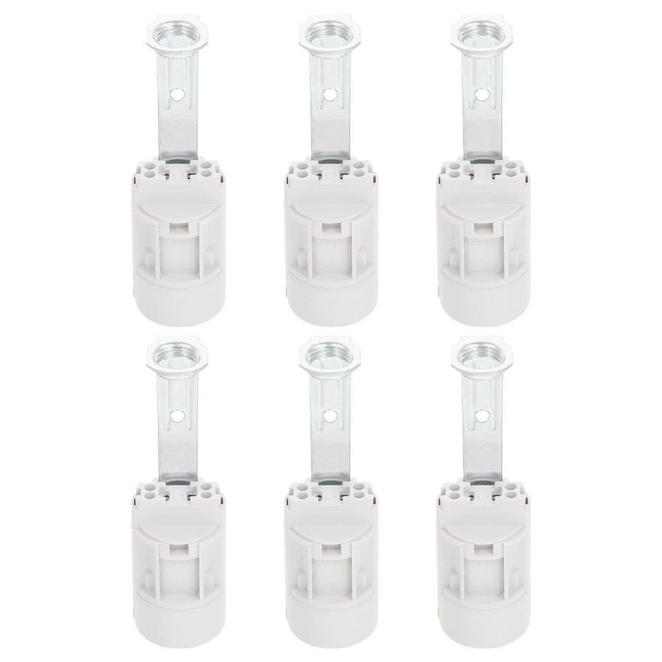 6 Pcs Hanging Lamp Socket Light Bulb Base Zinc Alloy Plastic For Light ...