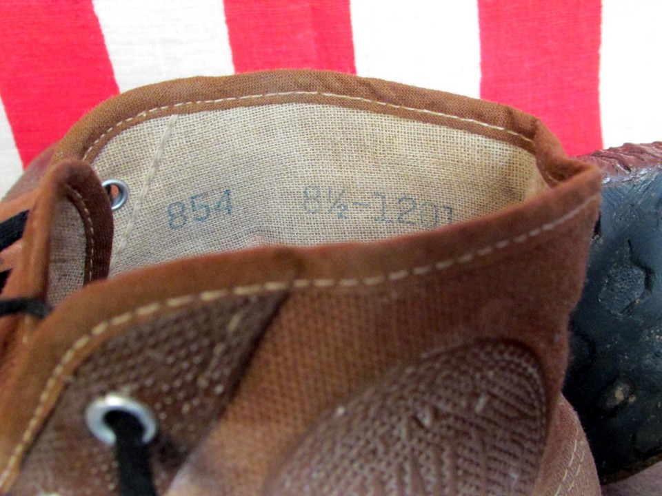 Vintage 1930s Kinneys Canvas Basketball Sneakers Size 8.5 Display Shoes ...