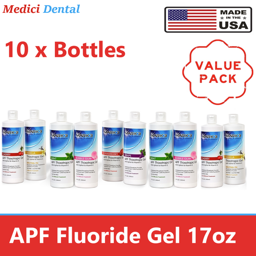 10/Pk - Fluoride Gel 60 Second 17 Oz 1.23% APF, Exp: 11/2027, Made in ...