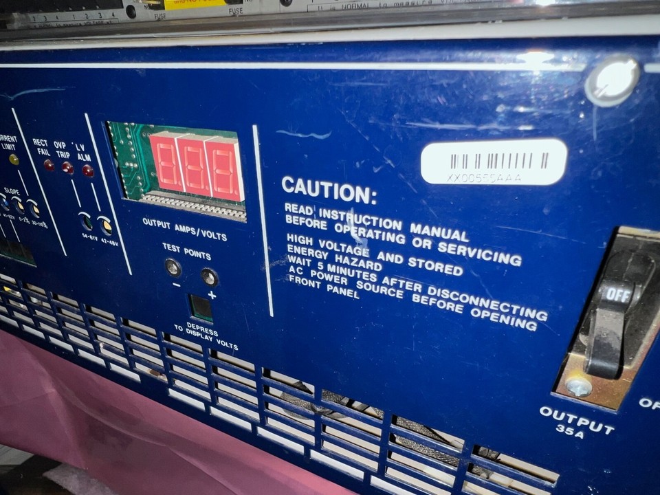 ARGUS TECHNOLOGIES ALPHA 010-006-20 RST-48/30 RECTIFIER 52VDC 30A ...