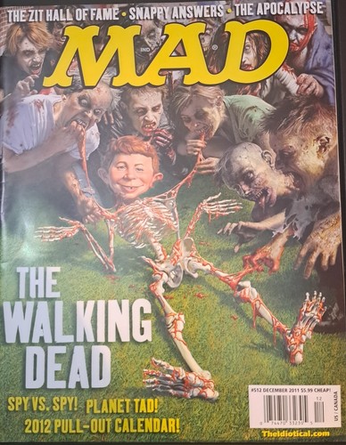 MAD Magazine #512 December 2011 - The Walking Dead~Pull Out Calendar~57 ...