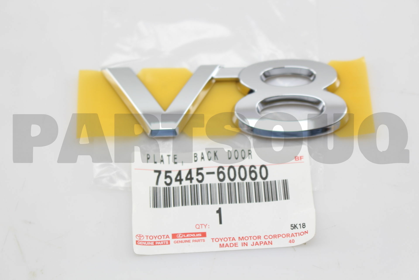 7544560060 Genuine Toyota PLATE, BACK DOOR NAME, NO.5 75445-60060 | eBay