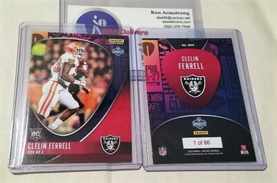 2019 Panini instant Clelin Ferrell DN4 Draft Night 4th Overall Pick RC ...
