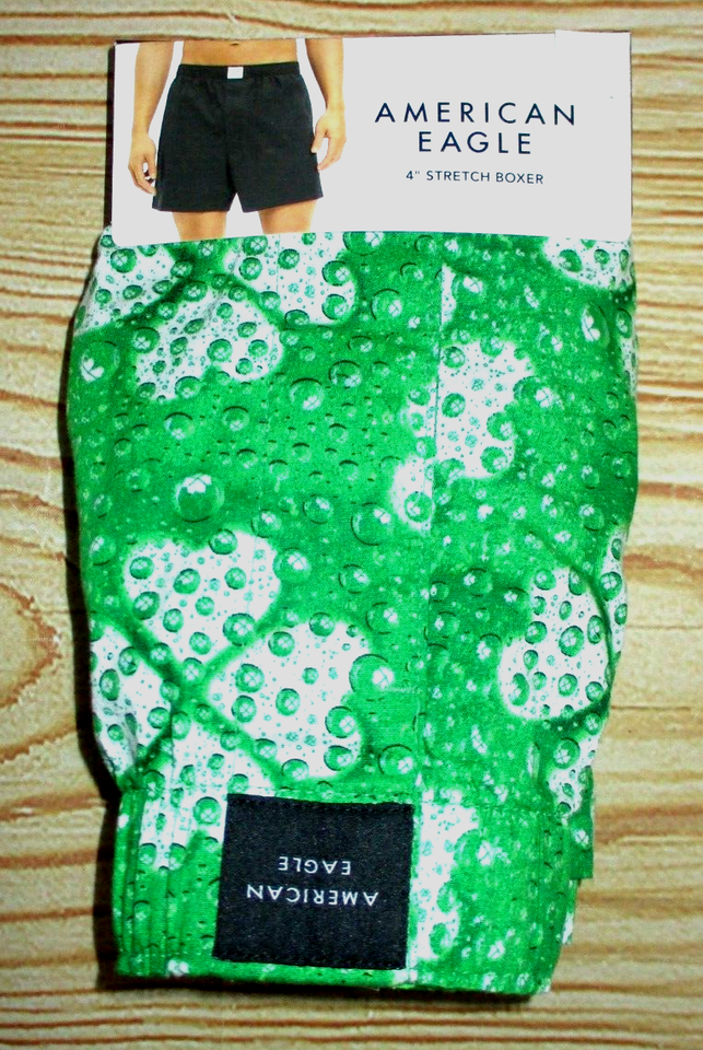 MENS AMERICAN EAGLE SHAMROCK STRETCH BOXER SHORTS SIZE M (32/34) | eBay