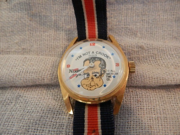 Vintage All American Time Co Richard Nixon "i'm Not a Crook" Watch for ...