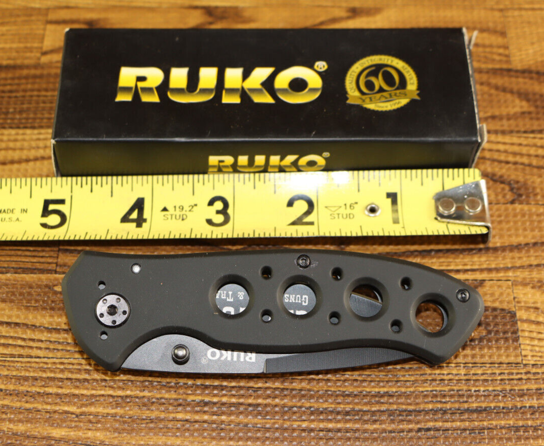 RUKO 440A Stainless Folding Tactical Knife Winchester Gat Guns ...