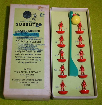 SUBBUTEO TABLE SOCCER OO SCALE FOOTBALL TEAM LIVERPOOL RED STRIP | eBay UK
