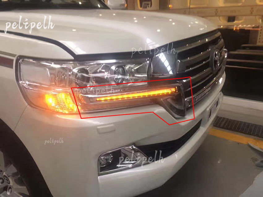 DRL LED Front Daytime Running Light Lamp For Toyota Land Cruiser LC200 ...