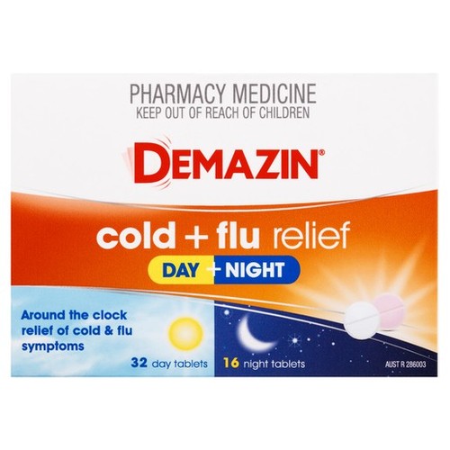 Demazin Cold & Flu Relief Day + Night 48 Tablets | eBay