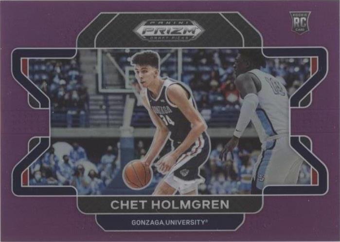 2022-23 Panini Prizm Draft Picks - Chet Holmgren #51 Purple Prizm ...