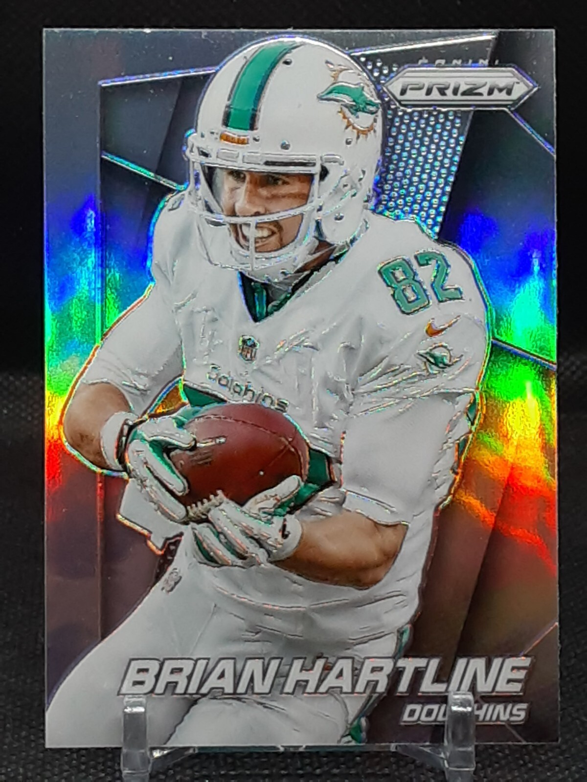 BRIAN HARTLINE 2014 PRIZM SILVER PRIZM DOLPHINS OHIO STATE BUCKEYES N1 ...