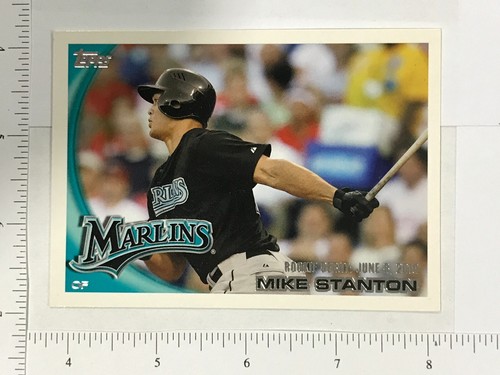2010 Topps Update Series Mike Stanton Rookie Card #us327 RC logo | eBay