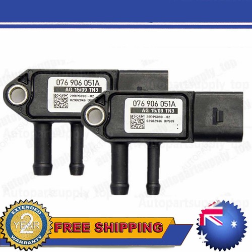 2x DPF Diesel Particulate Filter Differential Pressure Sensor 076906051 ...