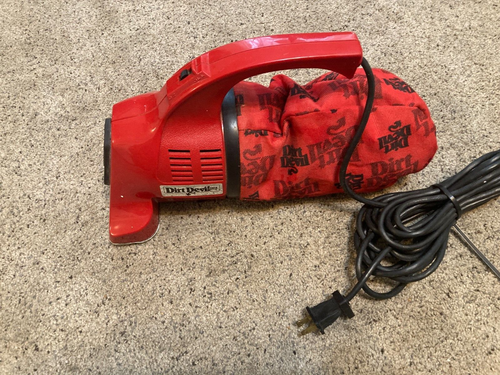 Dirt Devil Model 08130 Red Hand Held Vacuum Cleaner Red. Tested | eBay